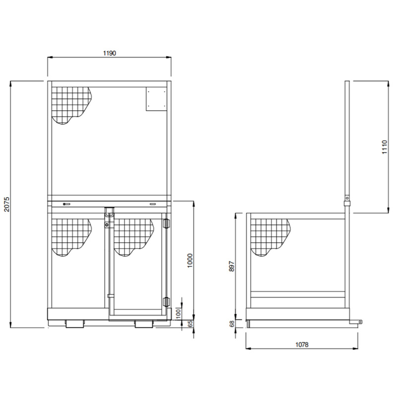 Forklift Safety Cage Mesh Sides - Australian Made | Forklift Safety ...